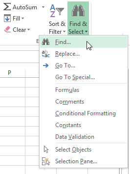 Excel Find