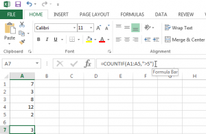 SUM, COUNT & AVERAGE functions in Excel