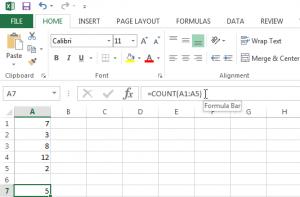 SUM, COUNT & AVERAGE functions in Excel - Excel Tutorial for Excel 2013